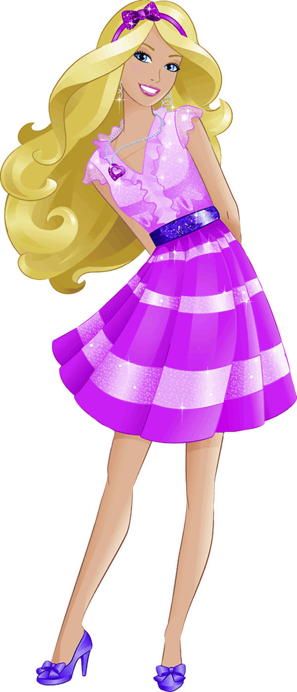 Barbie Stripe Dress Cardboard Cutout | Personalised Cardboard Cutouts