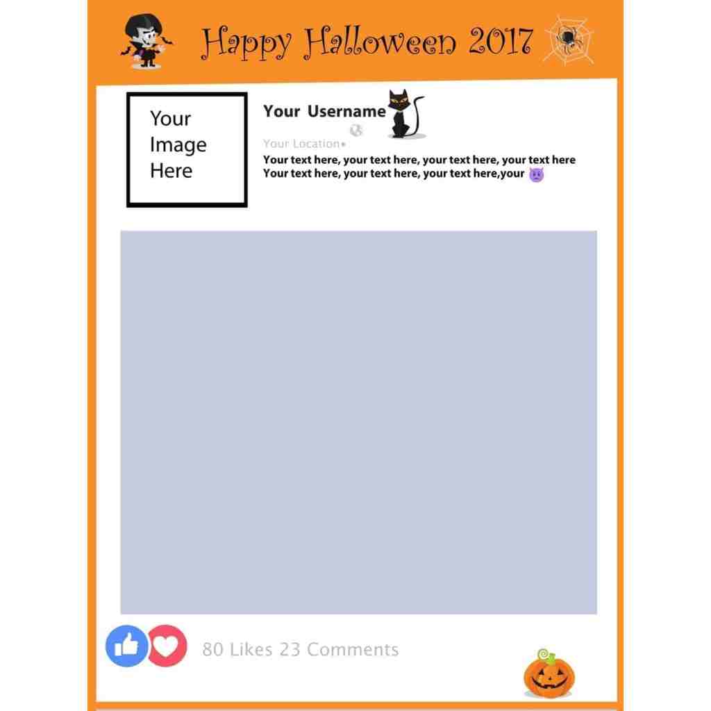 Halloween Selfie Frame (A1) | Personalised Cardboard Cutouts