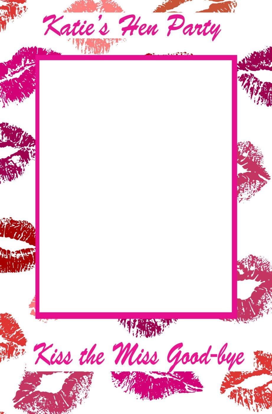 Hen Party Selfie Frame | Personalised Cardboard Cutouts