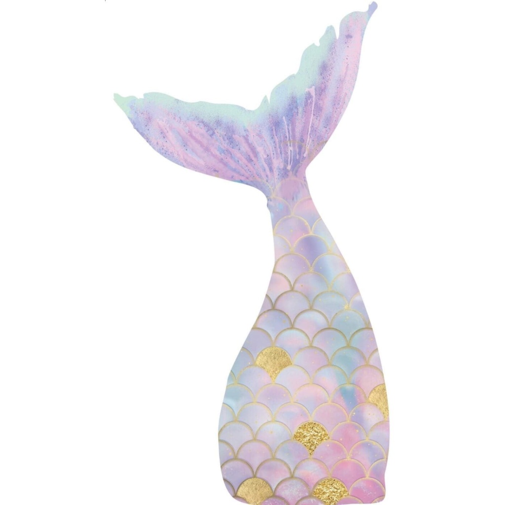 Lilac Mermaid Tail Cardboard Cutout | Personalised Cardboard Cutouts