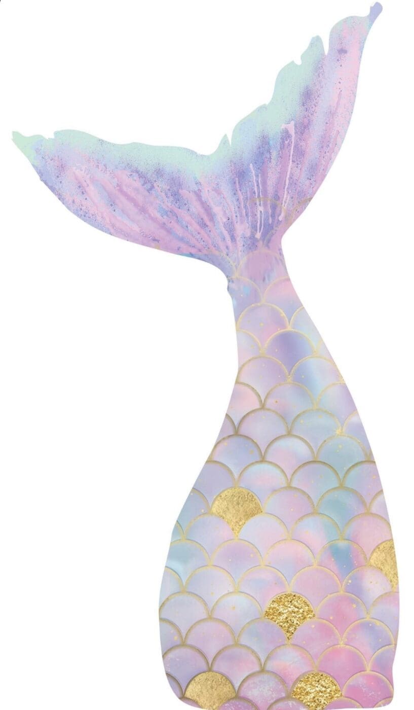 Lilac Mermaid Tail Cardboard Cutout | Personalised Cardboard Cutouts