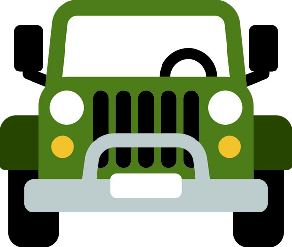 Vintage off Road Vehicle Jeep Cardboard Cutout | Personalised Cardboard ...