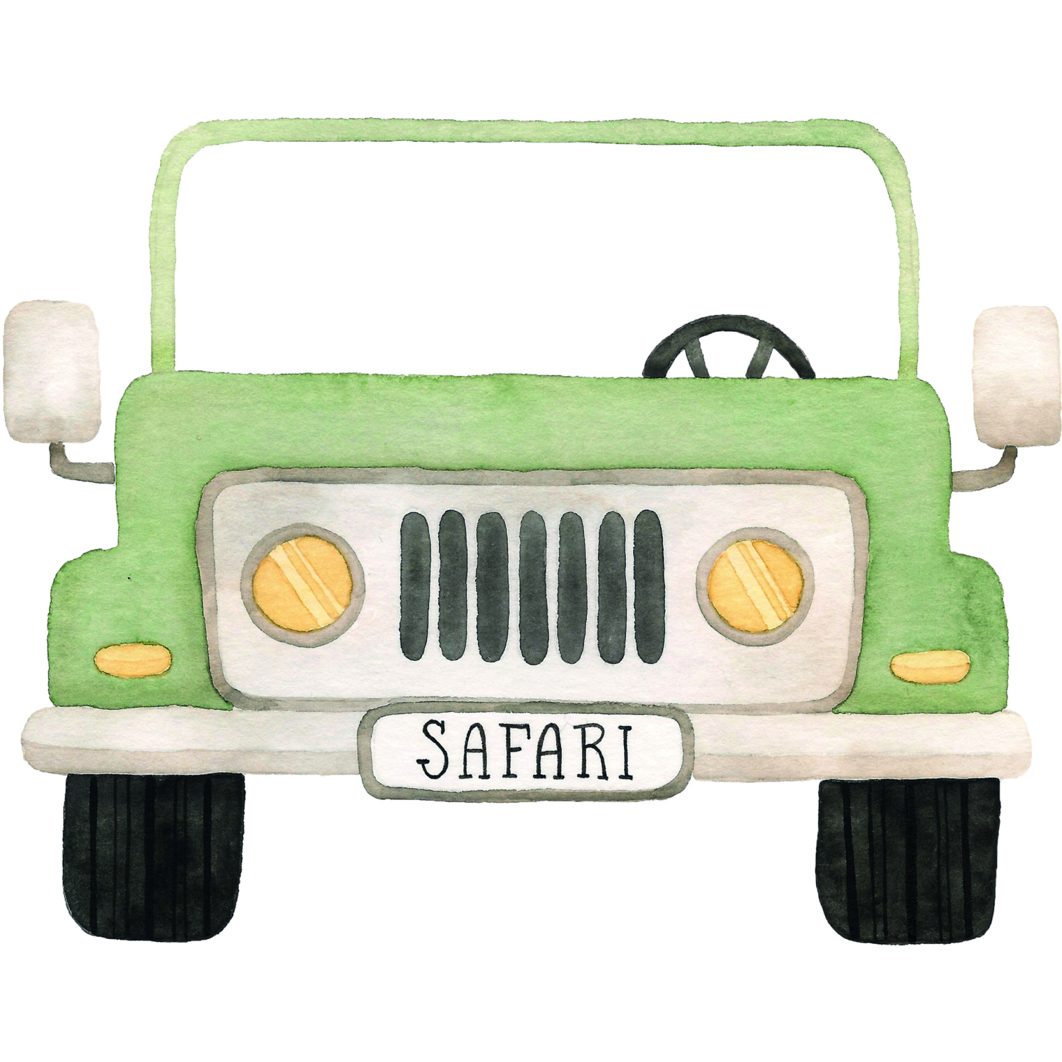 Safari Jeep 2 Cardboard cutout | Personalised Cardboard Cutouts